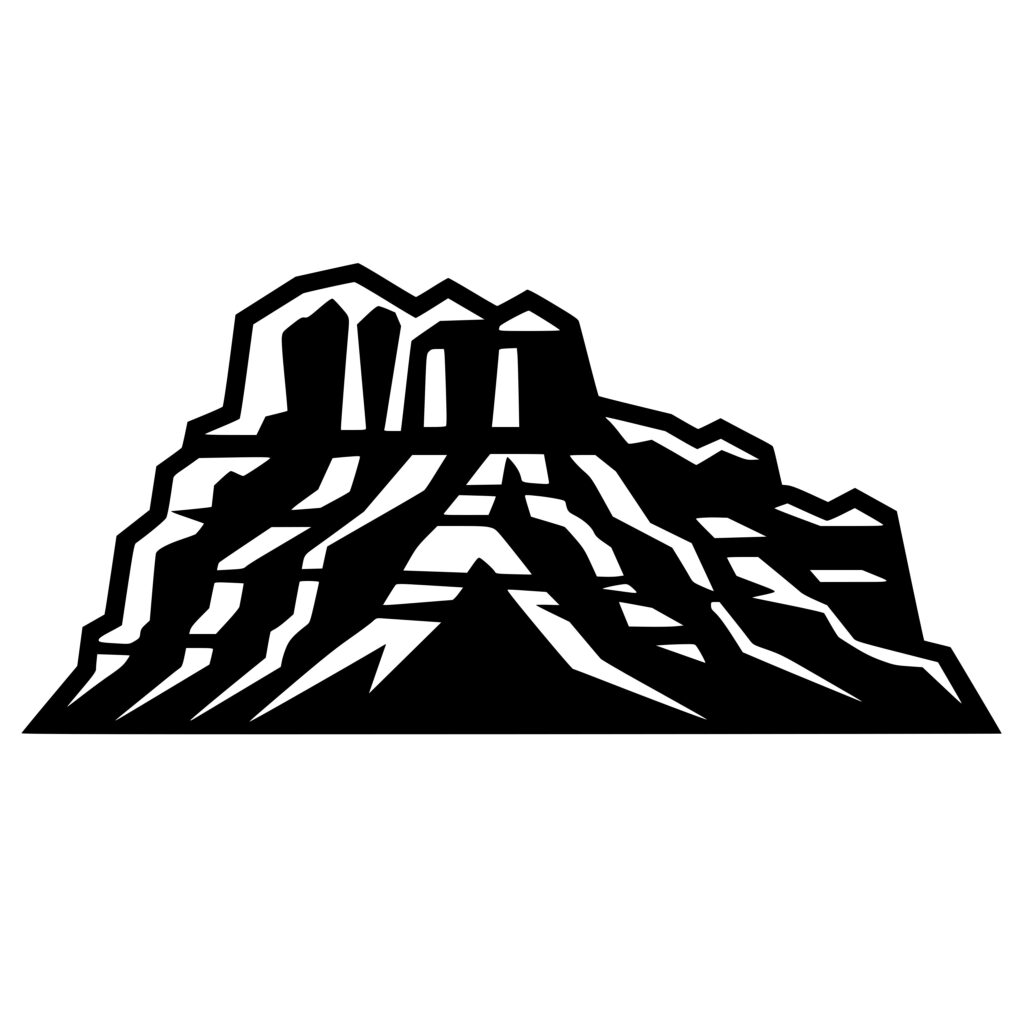Simple Canyon: SVG File for Cricut, Silhouette, Laser Machines
