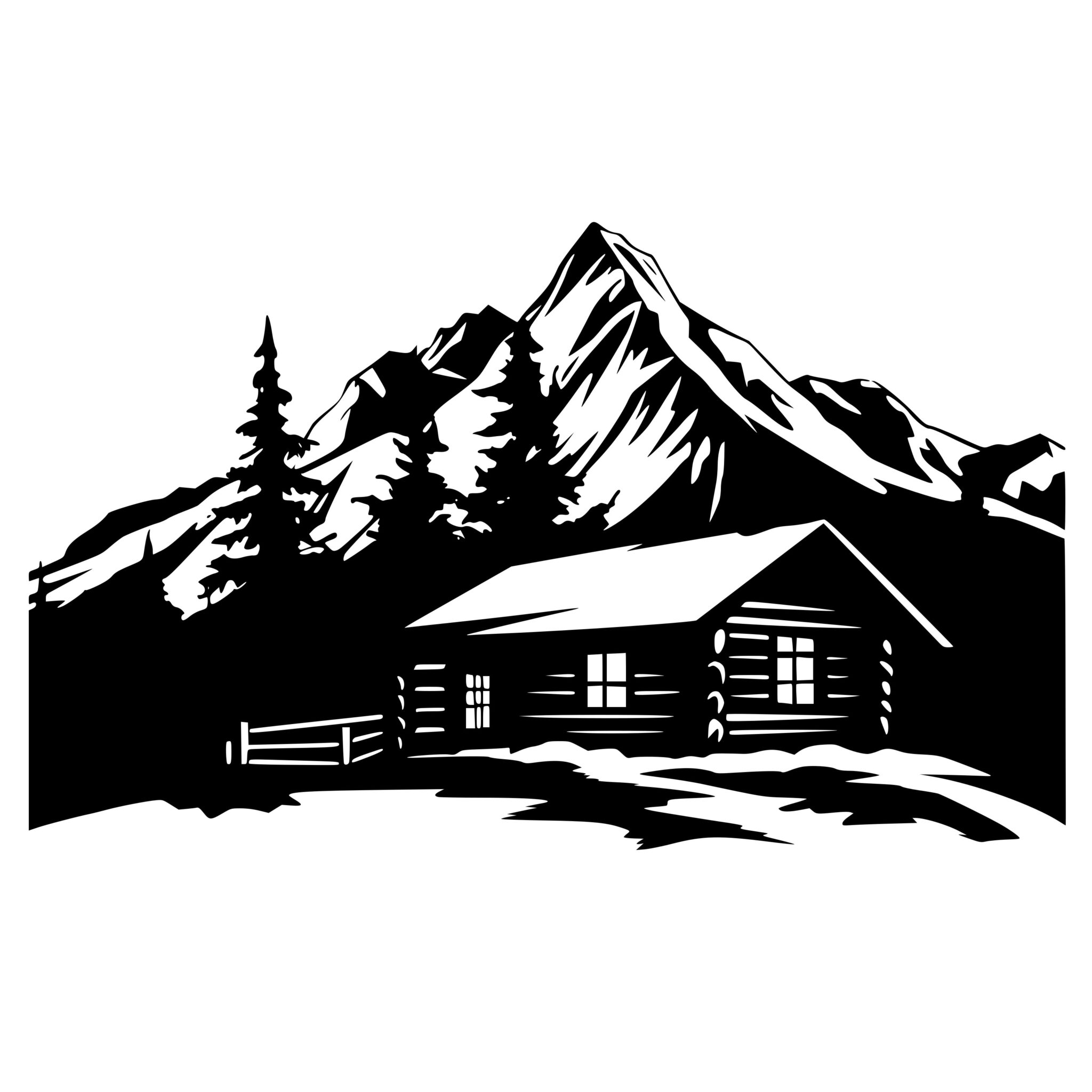 Rustic Cabins Bundle – 12 Instant Download Svg Images – Creative Meadow