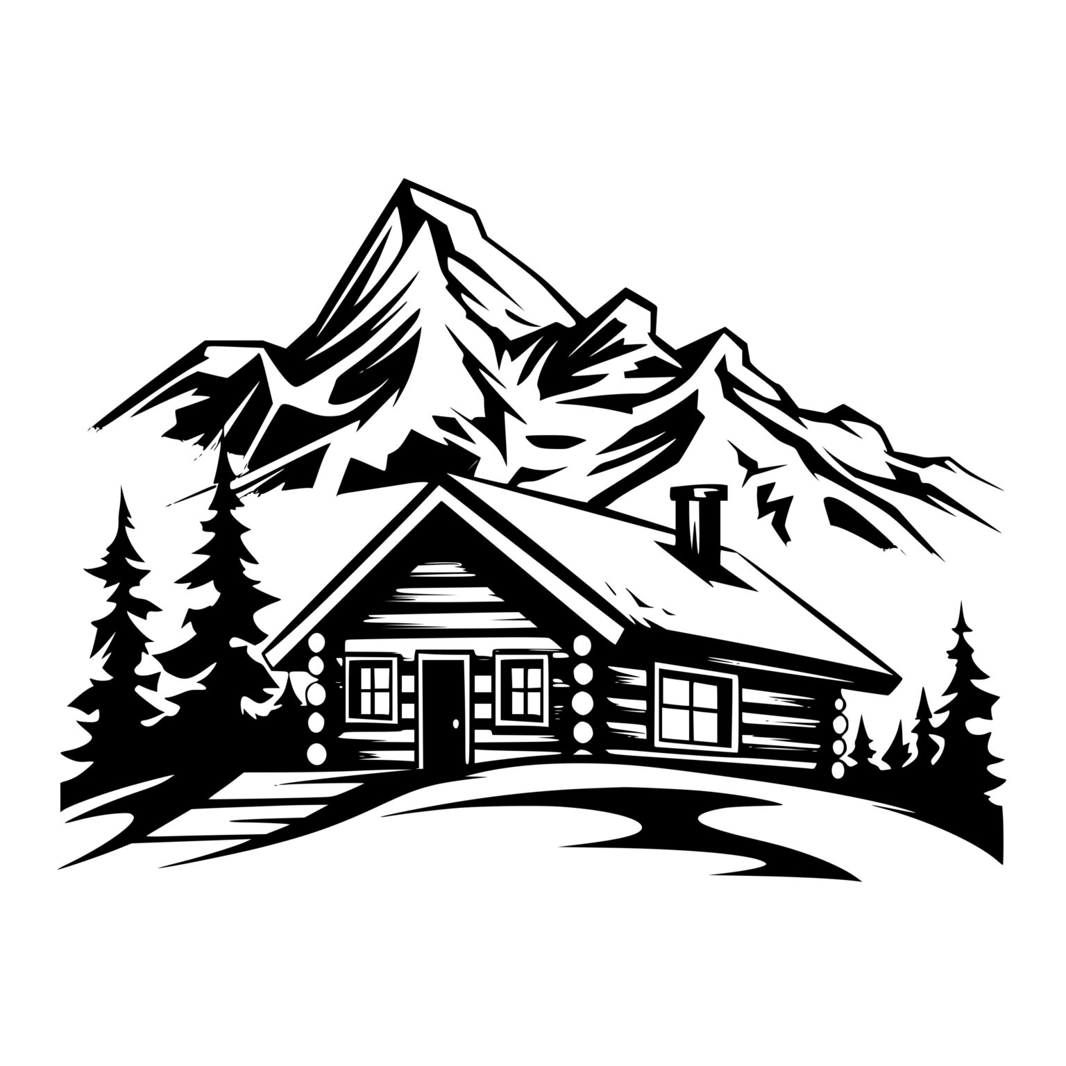 Rustic Cabins Bundle – 12 Instant Download Svg Images – Creative Meadow