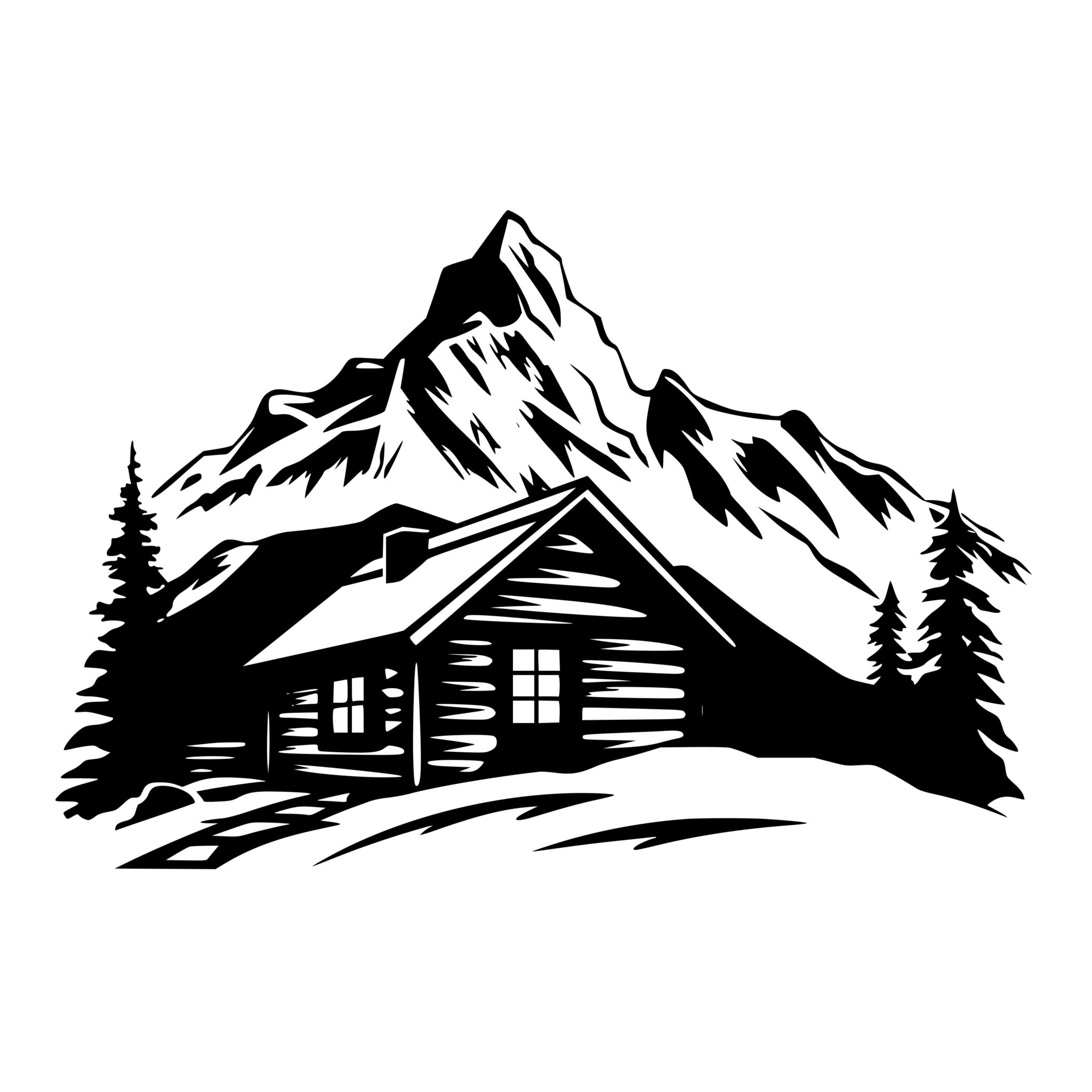 Rustic Cabins Bundle – 12 Instant Download Svg Images – Creative Meadow