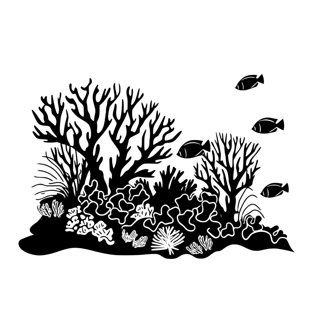 Coral Adventure: SVG File for Cricut, Silhouette, Laser Machines