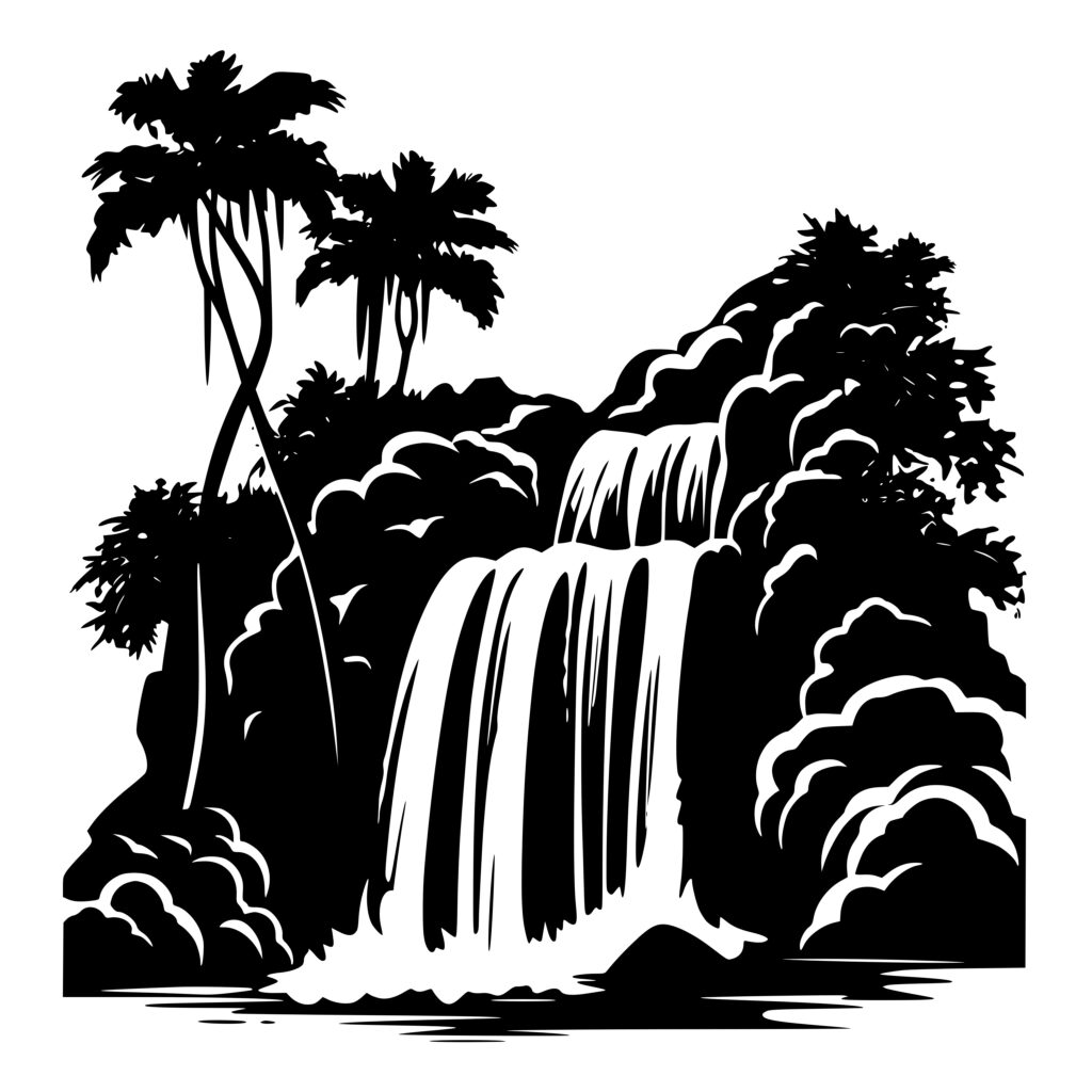 Maui Waterfall Paradise: Instant Download SVG, PNG, DXF Files for ...