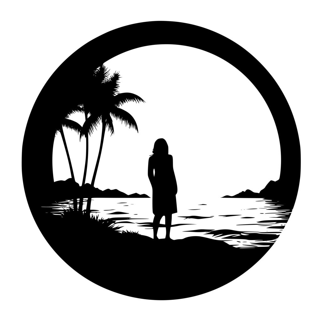 Beach Sunset SVG File: Instant Download for Cricut, Silhouette, Laser ...