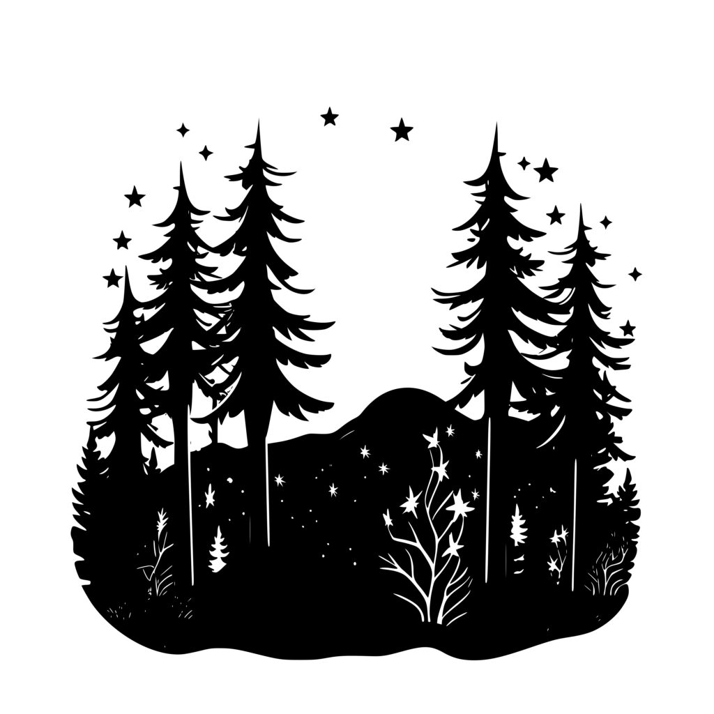 Starry Forest Night – Creative Meadow