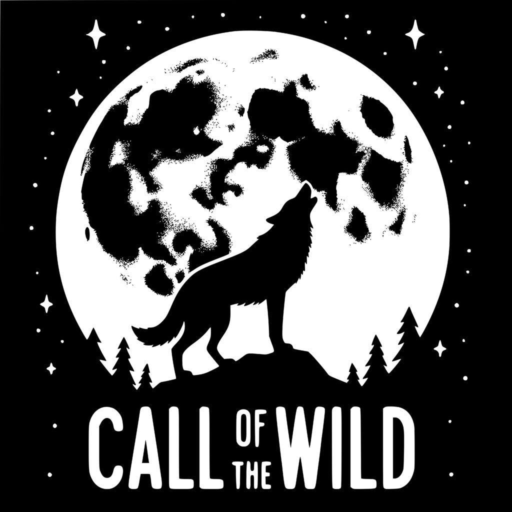 Wolf Howling at the Moon SVG File for Cricut & Silhouette