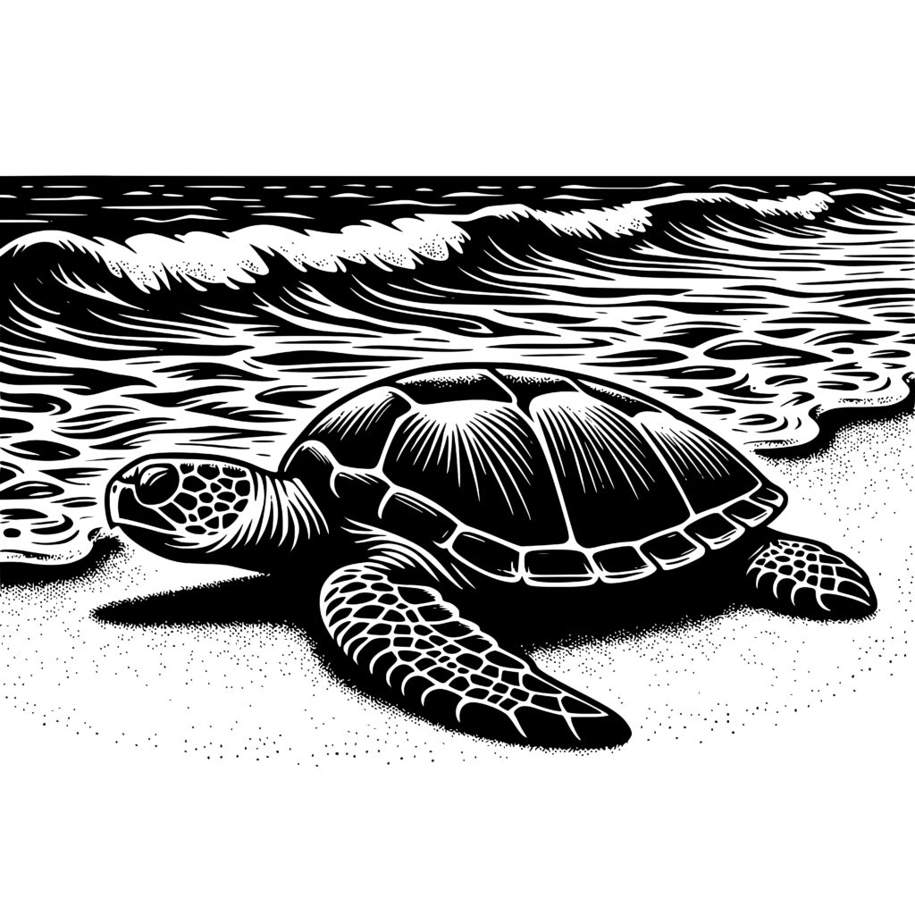 Sandy Beach Turtle SVG File: Instant Download with Multiple Machine ...