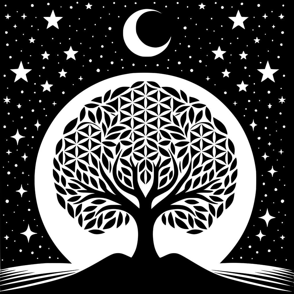 Enchanted Starlit Tree SVG File for Cricut, Silhouette, Laser Machines