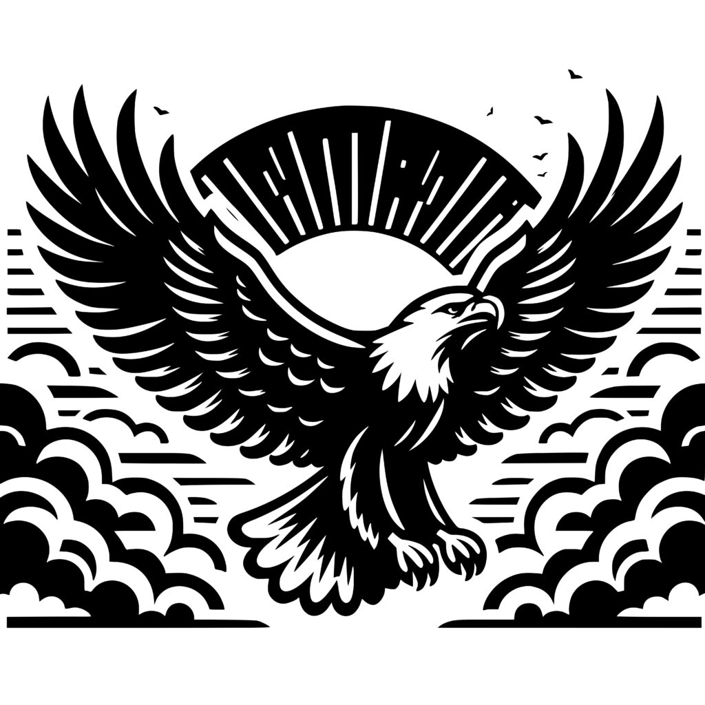 Majestic Eagle Soaring – Creative Meadow