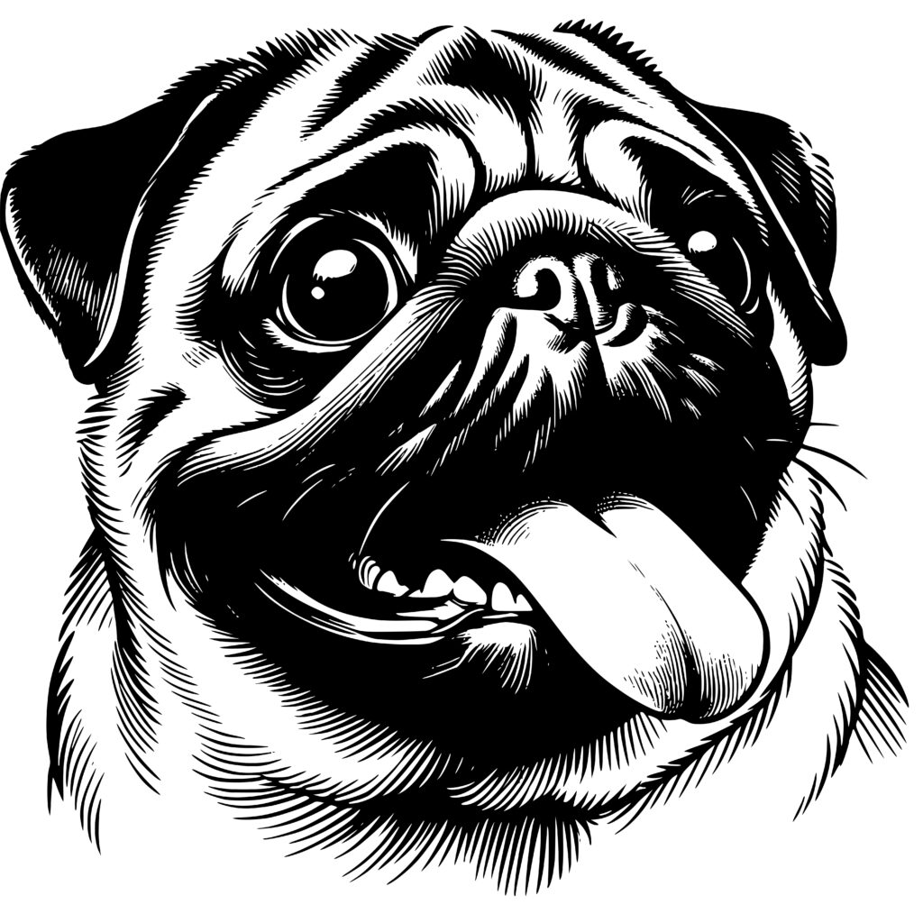 Pug Playtime Fun Svg File For Cricut Silhouette Laser Machines 
