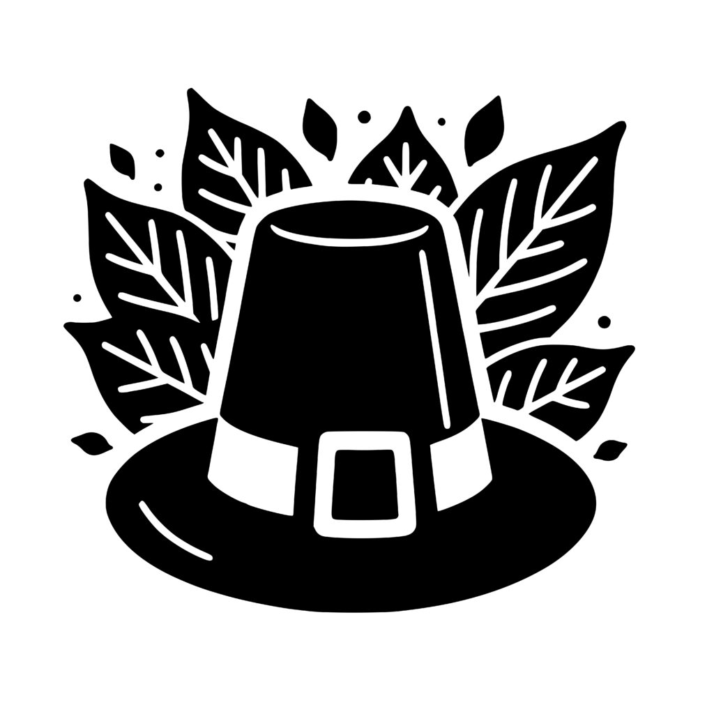 Pilgrim Hat and Leaves – Creative Meadow