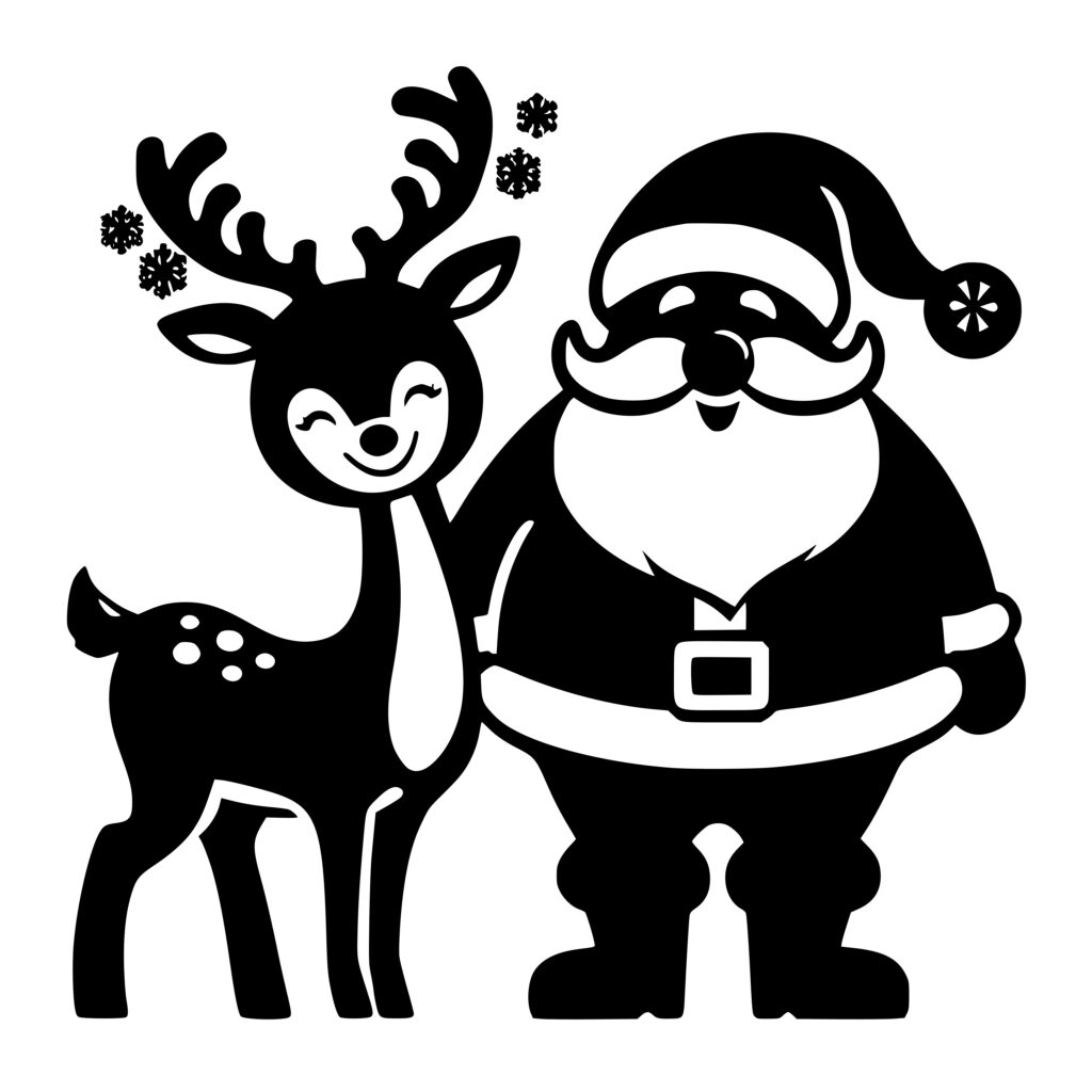 Santa s Reindeer SVG Image Perfect For Cricut Silhouette Laser santa-s-reindeer-svg-image-perfect-for-cricut-silhouette-laser