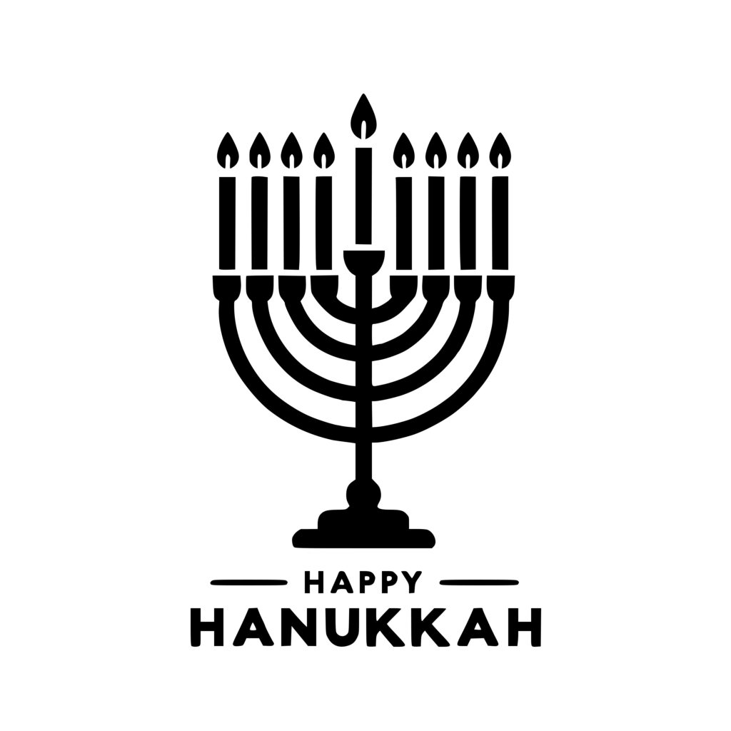 Instant Download SVG Hanukkah Menorah Image for Cricut, Silhouette, Laser
