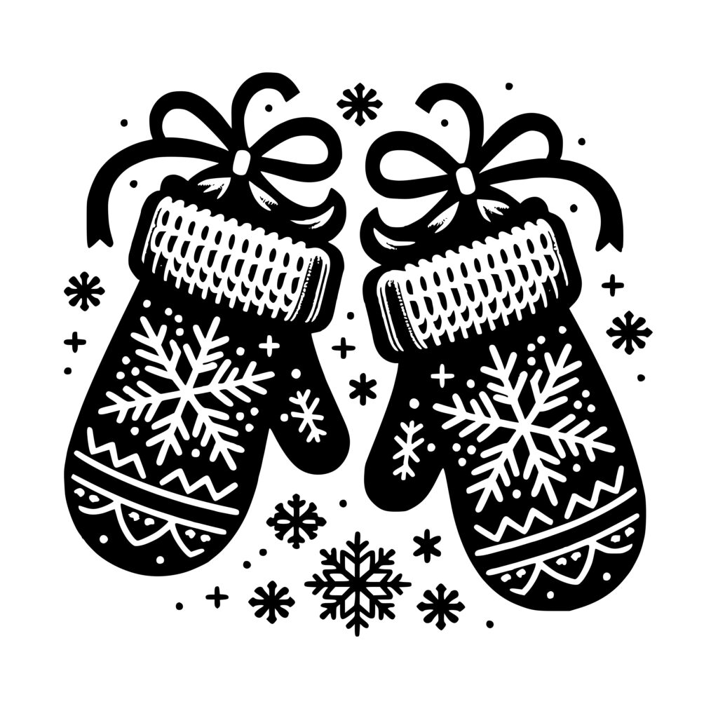Santa’s Snowflake Mittens – Creative Meadow