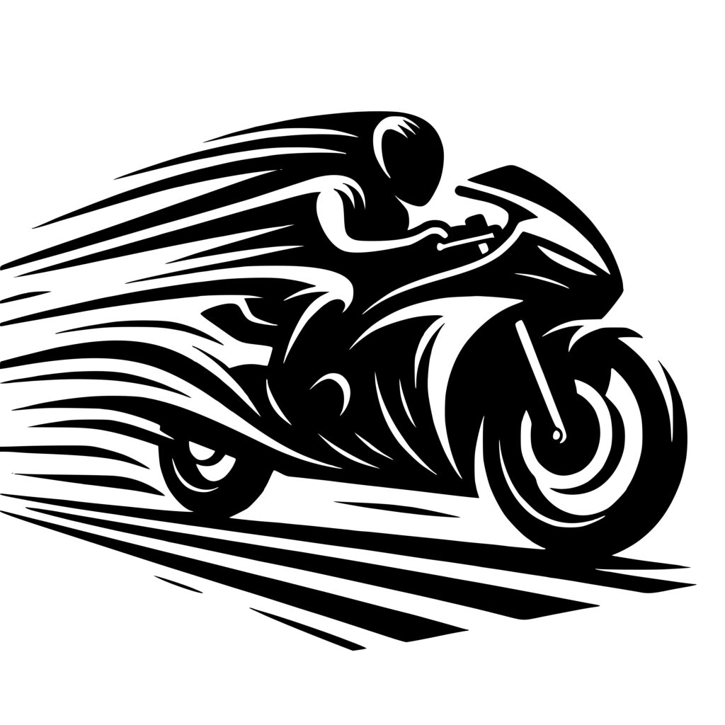 Speeding Motorcycle – Creative Meadow