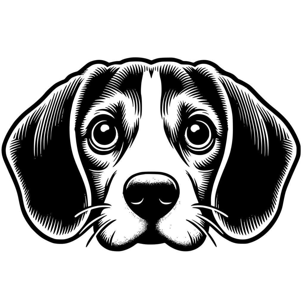 Curious Beagle: Instant Download SVG File for Cricut, Silhouette, Laser