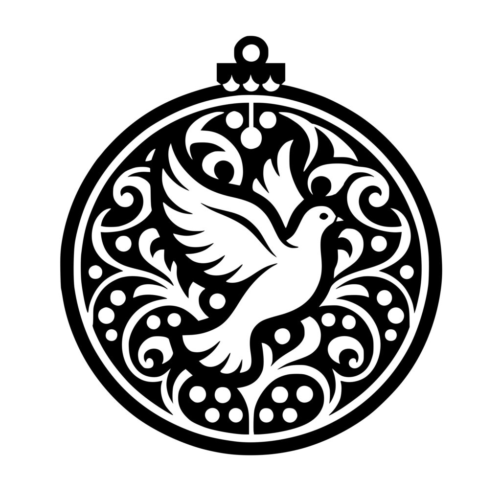 Peaceful Dove Ornament SVG File for Cricut, Silhouette, Laser Machines Peaceful Dove Ornament SVG File for Cricut, Silhouette, Laser Machines
