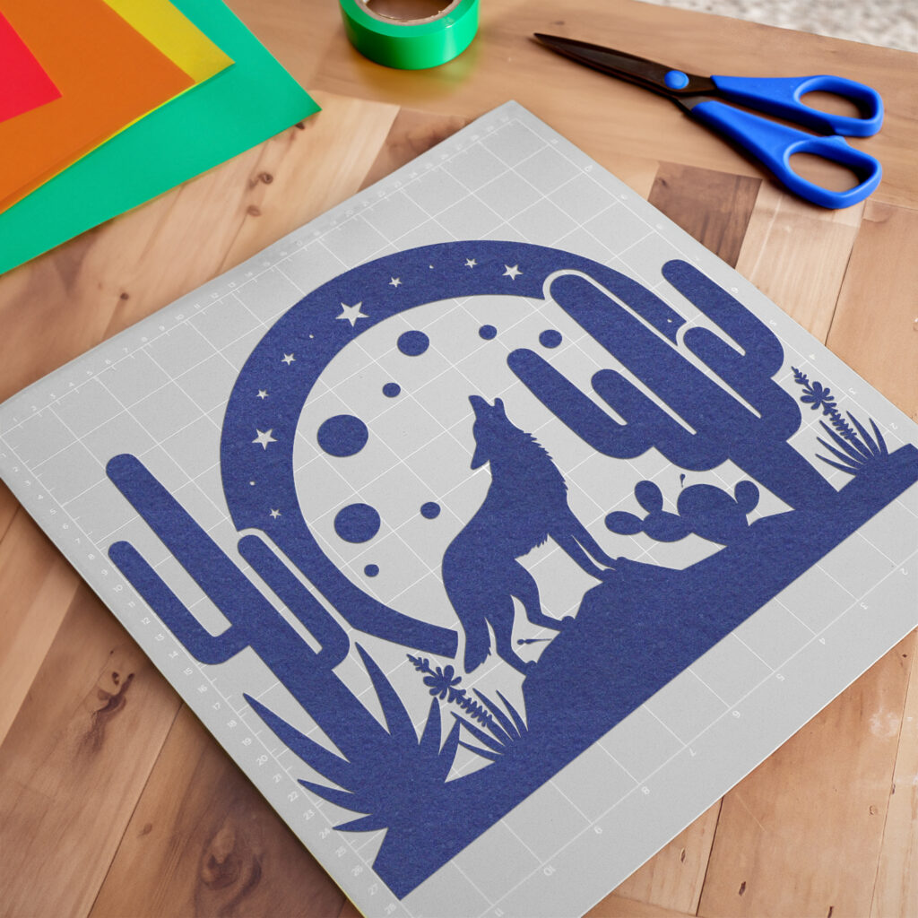 Moonlit Coyote Howl – Creative Meadow