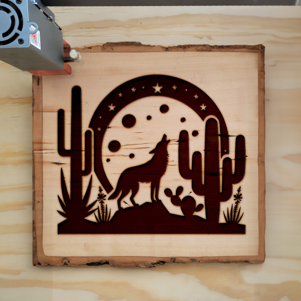 Moonlit Coyote Howl – Creative Meadow