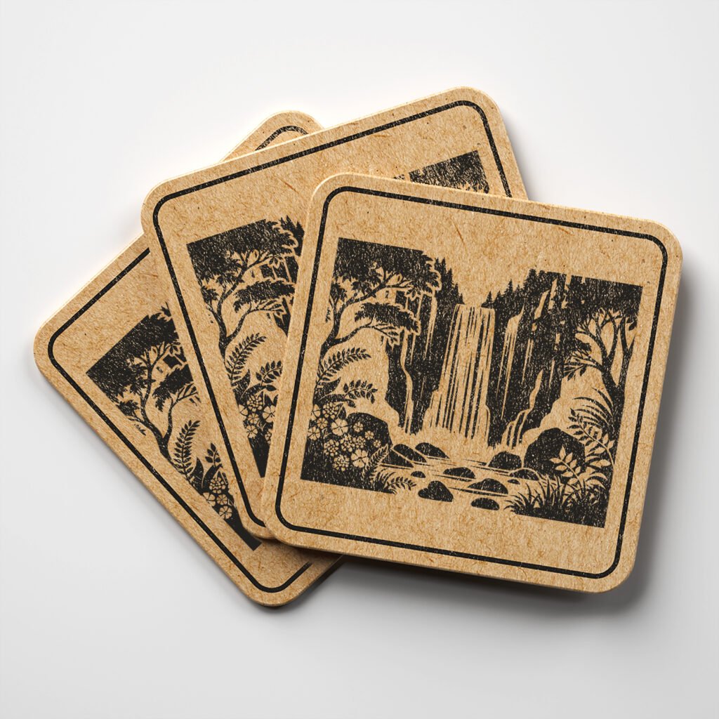 Waterfall Serenity: SVG, PNG, DXF Files for Cricut, Silhouette, and More