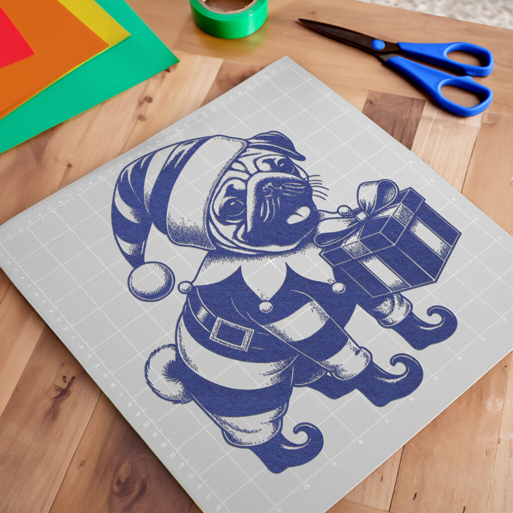 Present Elf Pug – Creative Meadow