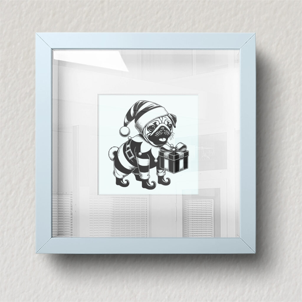 Present Elf Pug – Creative Meadow