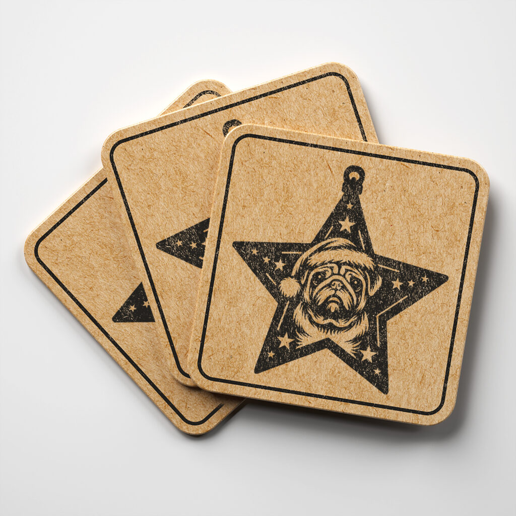 Santa Pug Star – Creative Meadow