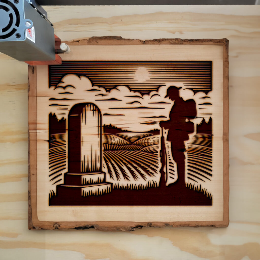 Guarding Sacrifice: Memorial SVG File for Cricut, Silhouette, Laser