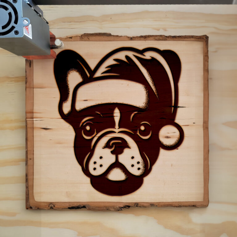 Santa Hat Bulldog – Creative Meadow