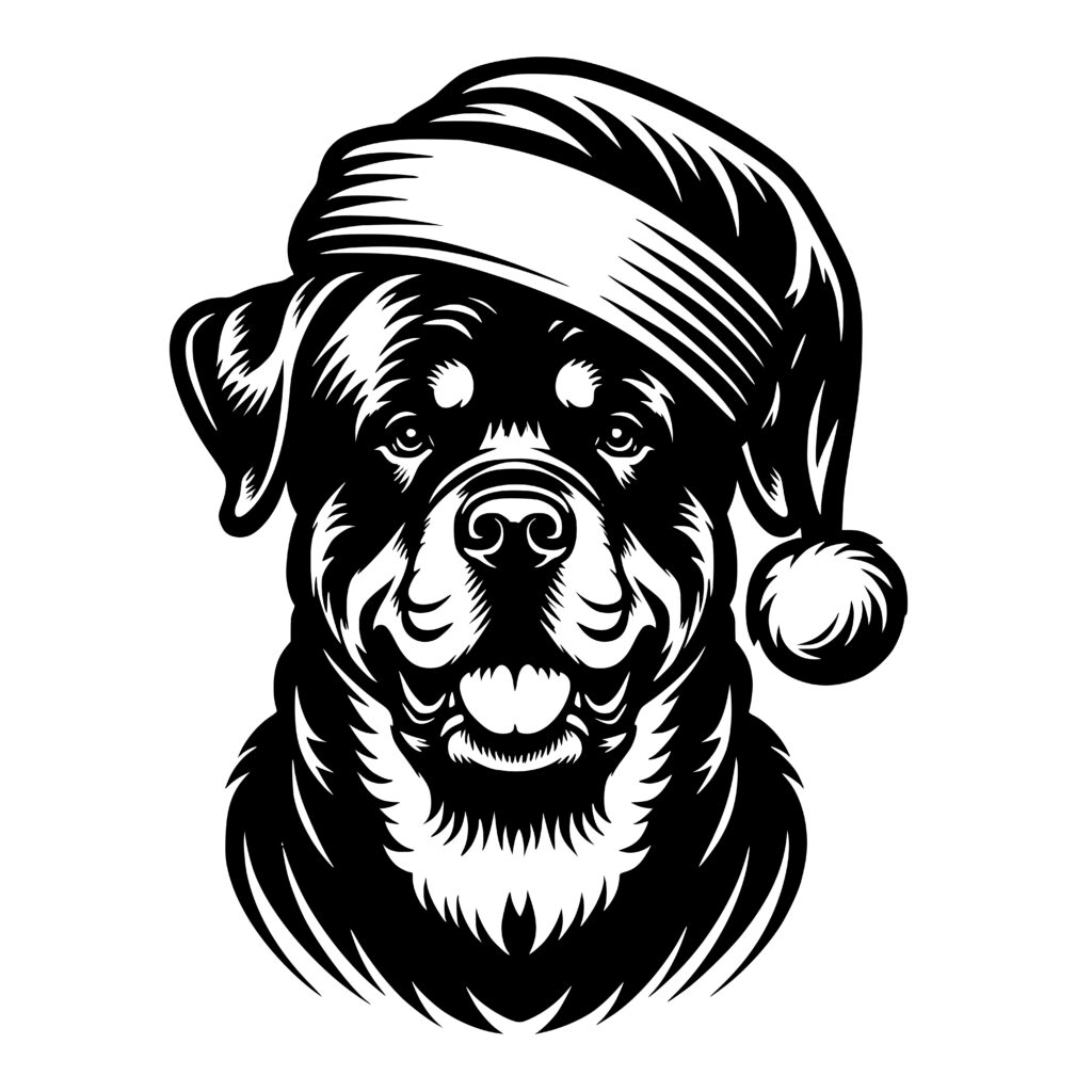 Santa Pup Rottweiler – Creative Meadow