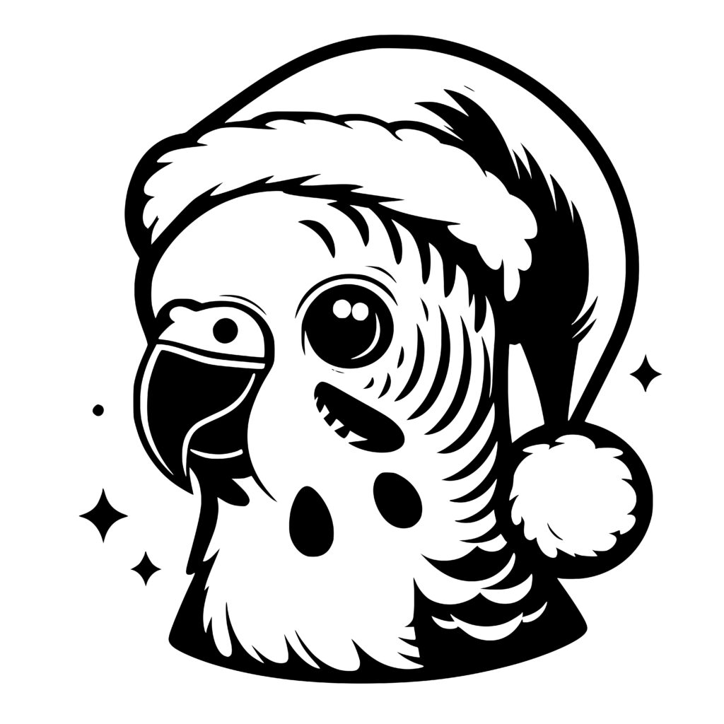 Santa Parrot SVG File: Instant Download for Cricut, Silhouette, and ...