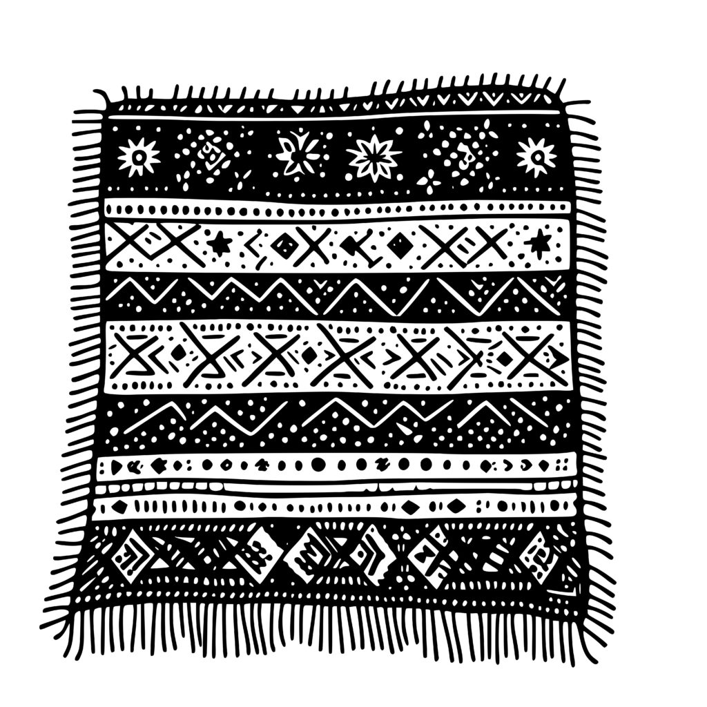 Beautiful Rug Pattern SVG for Cricut, Silhouette, Laser Machines