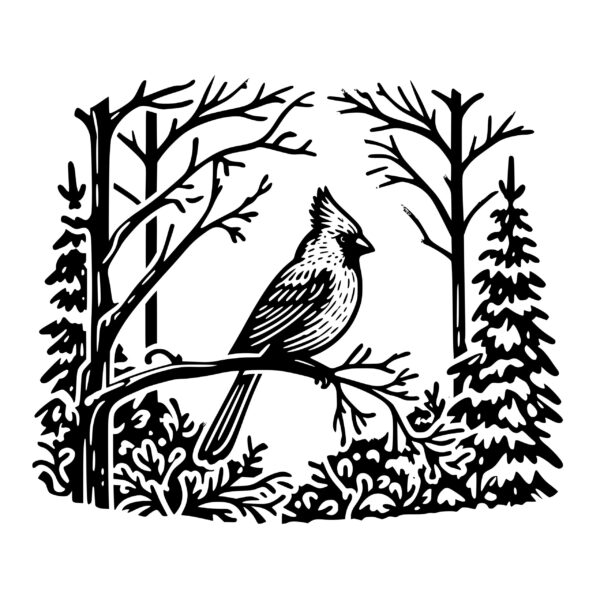 Snowy Robin Branch – Creative Meadow