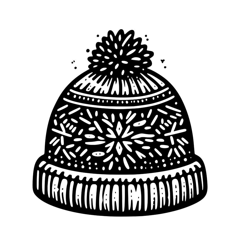 Snowflake Beanie SVG File for Cricut, Silhouette, Laser Machines Snowflake Beanie SVG File for Cricut, Silhouette, Laser Machines