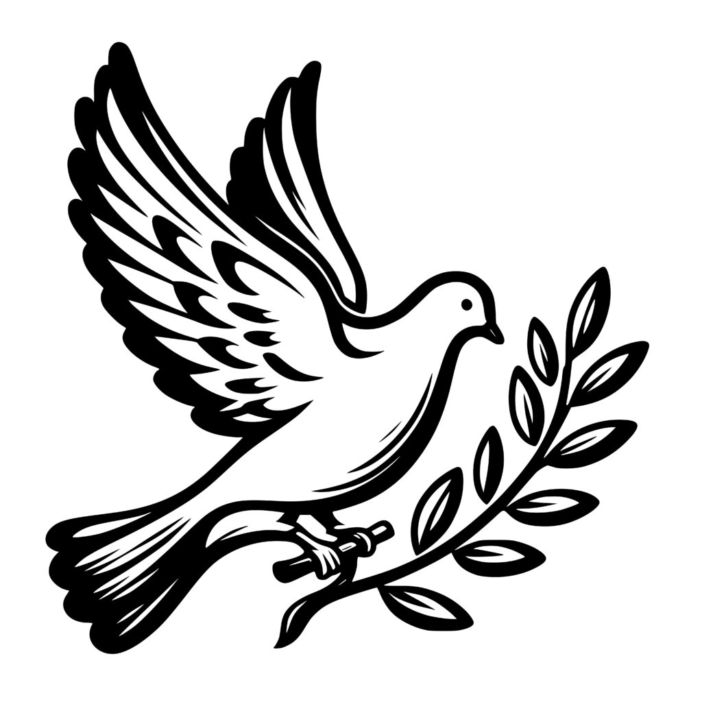Peaceful Dove SVG File for Cricut, Silhouette, Laser Machines