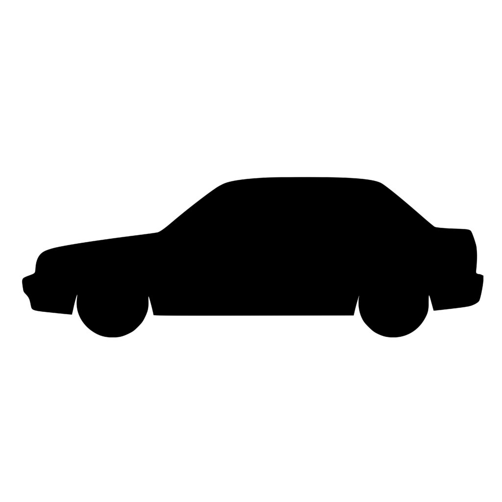 Classic Sedan SVG PNG DXF - Car Silhouette for Cricut