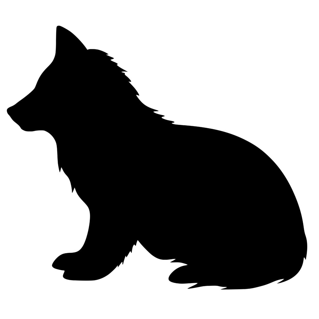 Playful Wolf Pup Design for Cricut, Silhouette, Laser Machines
