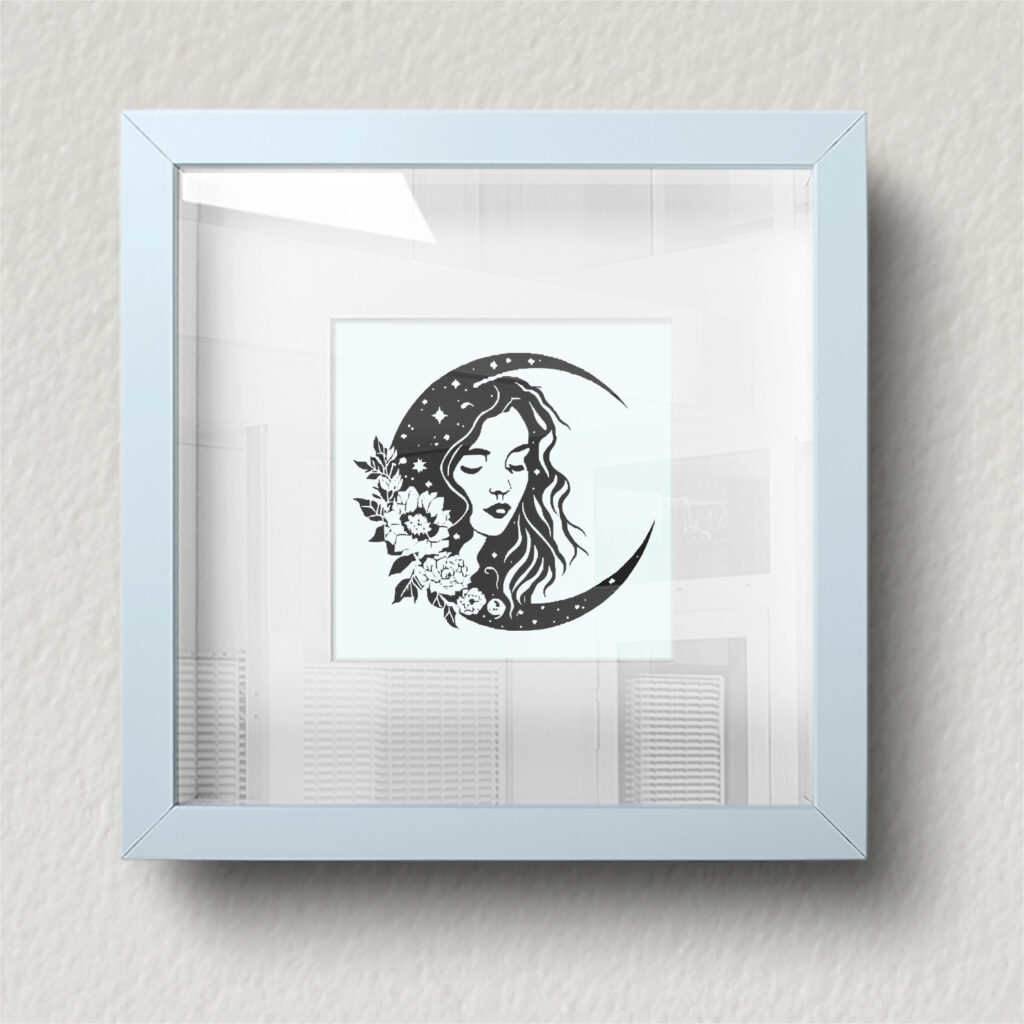 Mystic Moon Maiden with Flowers – Creative Meadow