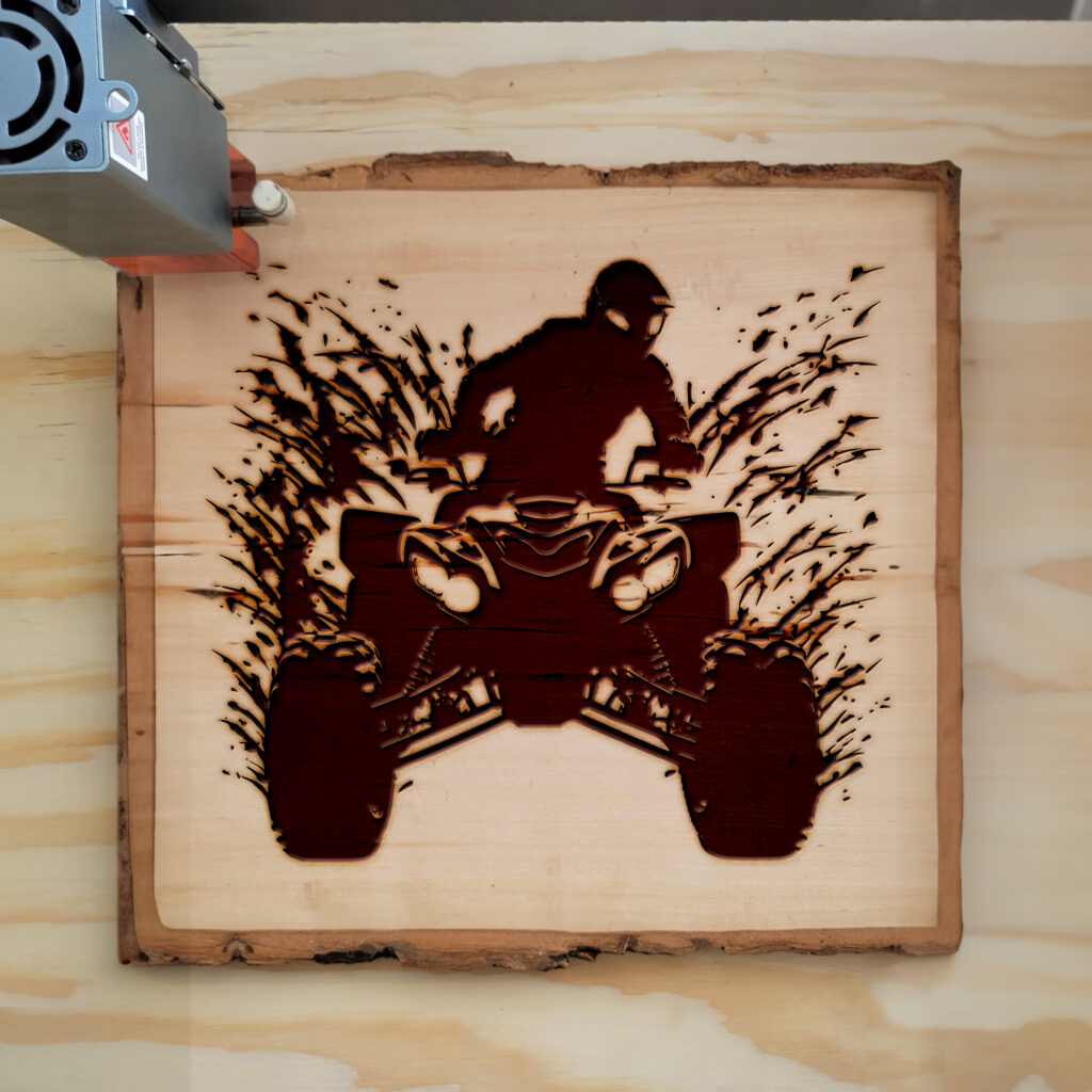 ATV Racing Excitement SVG File for Cricut, Silhouette, Laser Machines