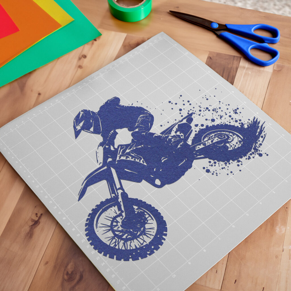 Motocross Racing Excitement SVG File for Cricut and Silhouette