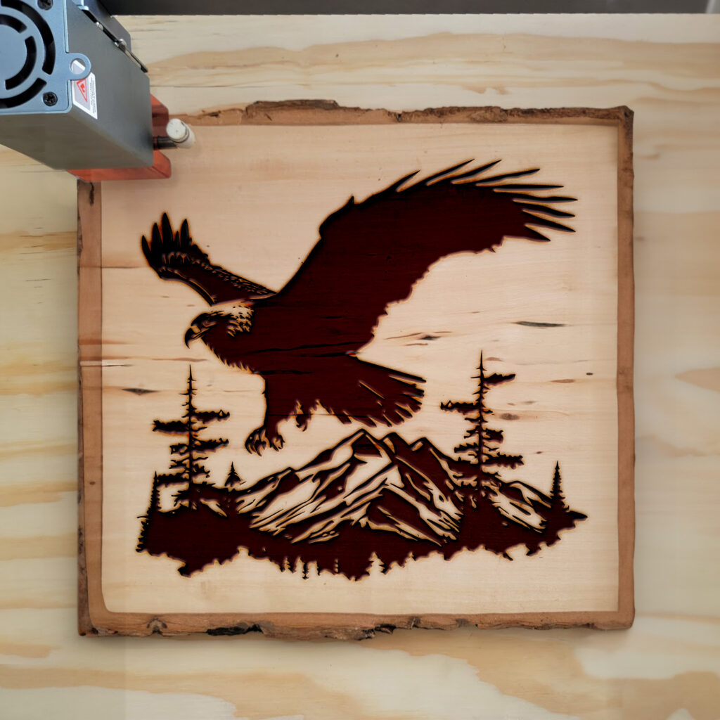 Soaring Summit Eagle SVG File for Cricut, Silhouette, and Laser Machines