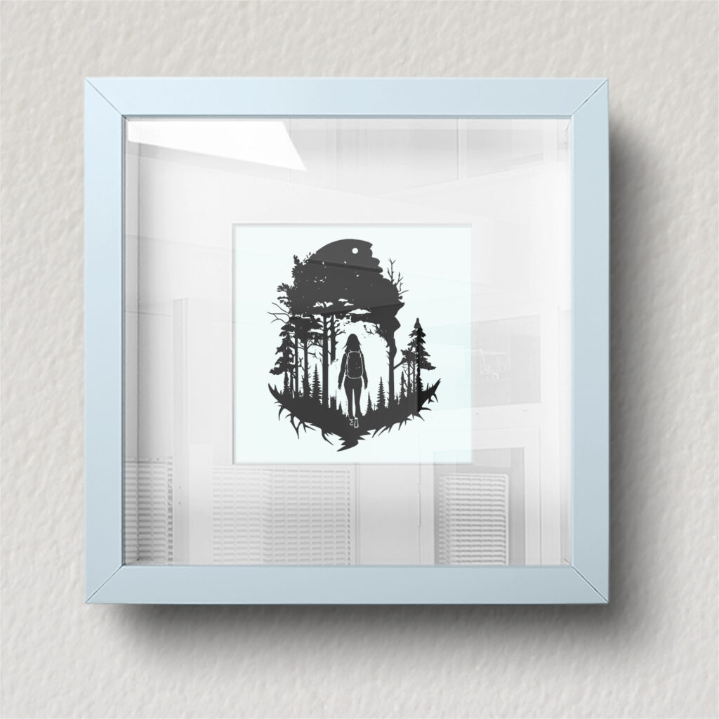 Girl Walking through Treeline – Creative Meadow