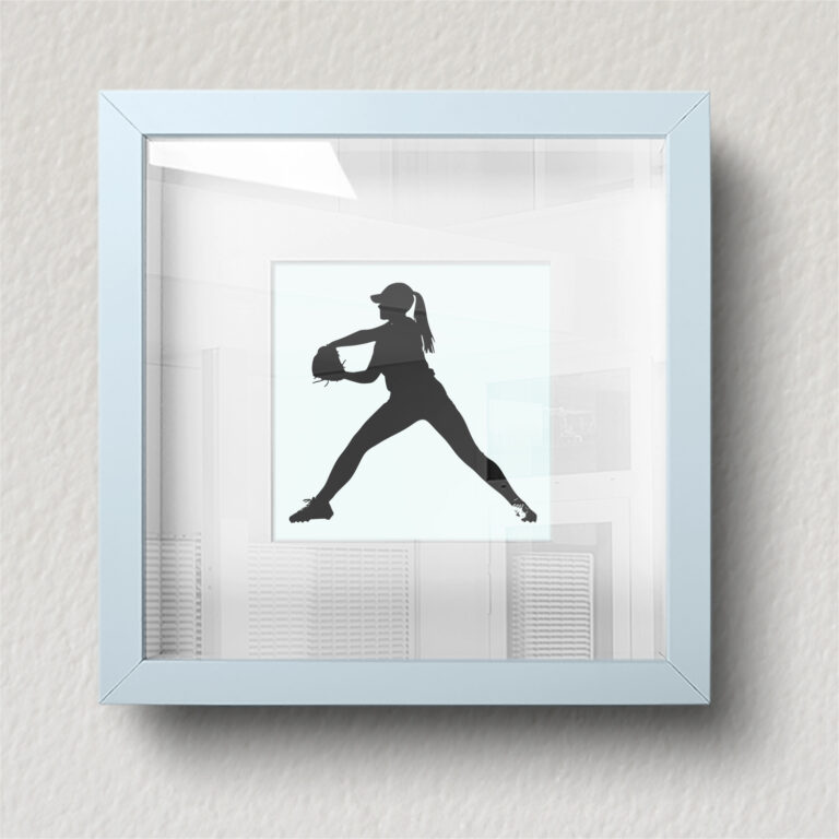 Softball Pitcher Silhouette – Creative Meadow