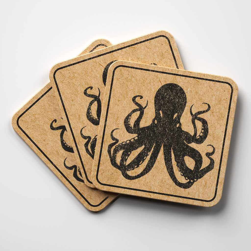 Deep-Sea Menace SVG File: Kraken Octopus Sea Monster Design