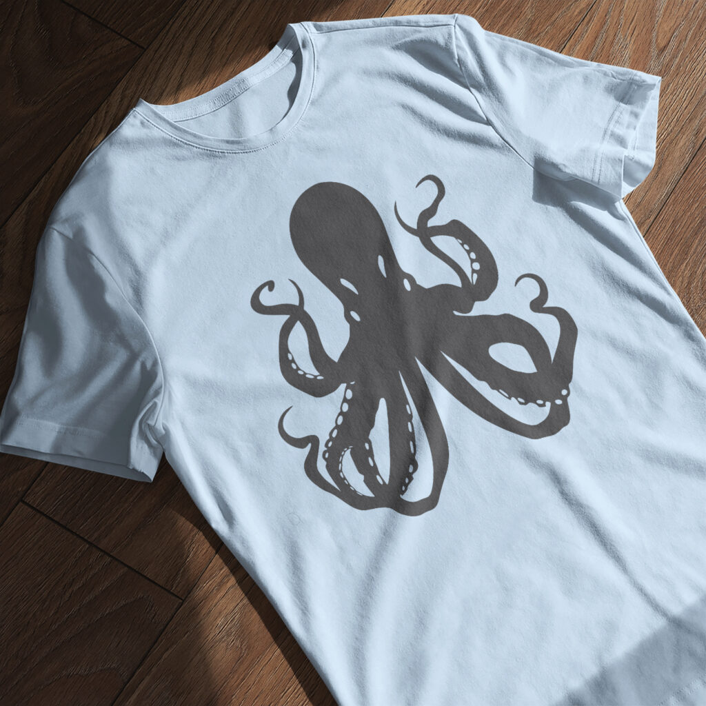 Deep-Sea Menace SVG File: Kraken Octopus Sea Monster Design