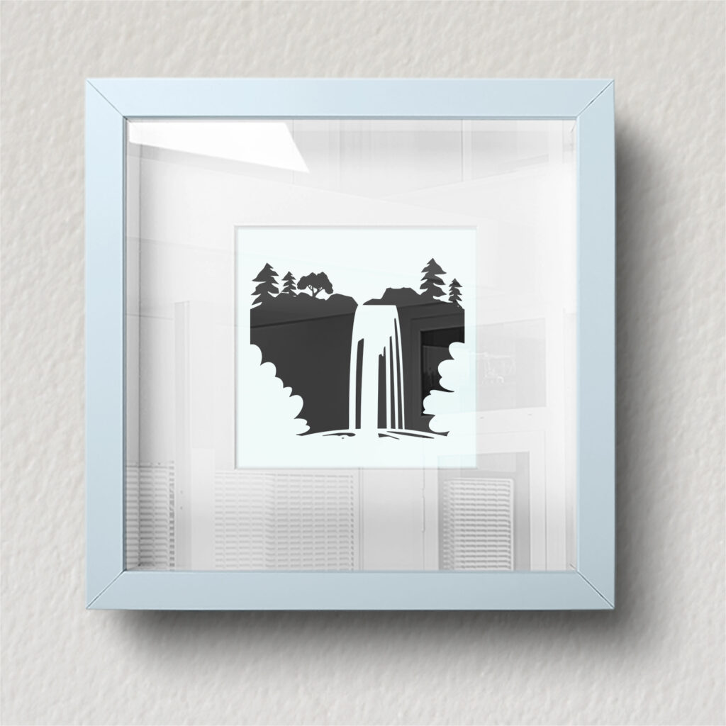 Mountain Waterfall Landscape – Creative Meadow
