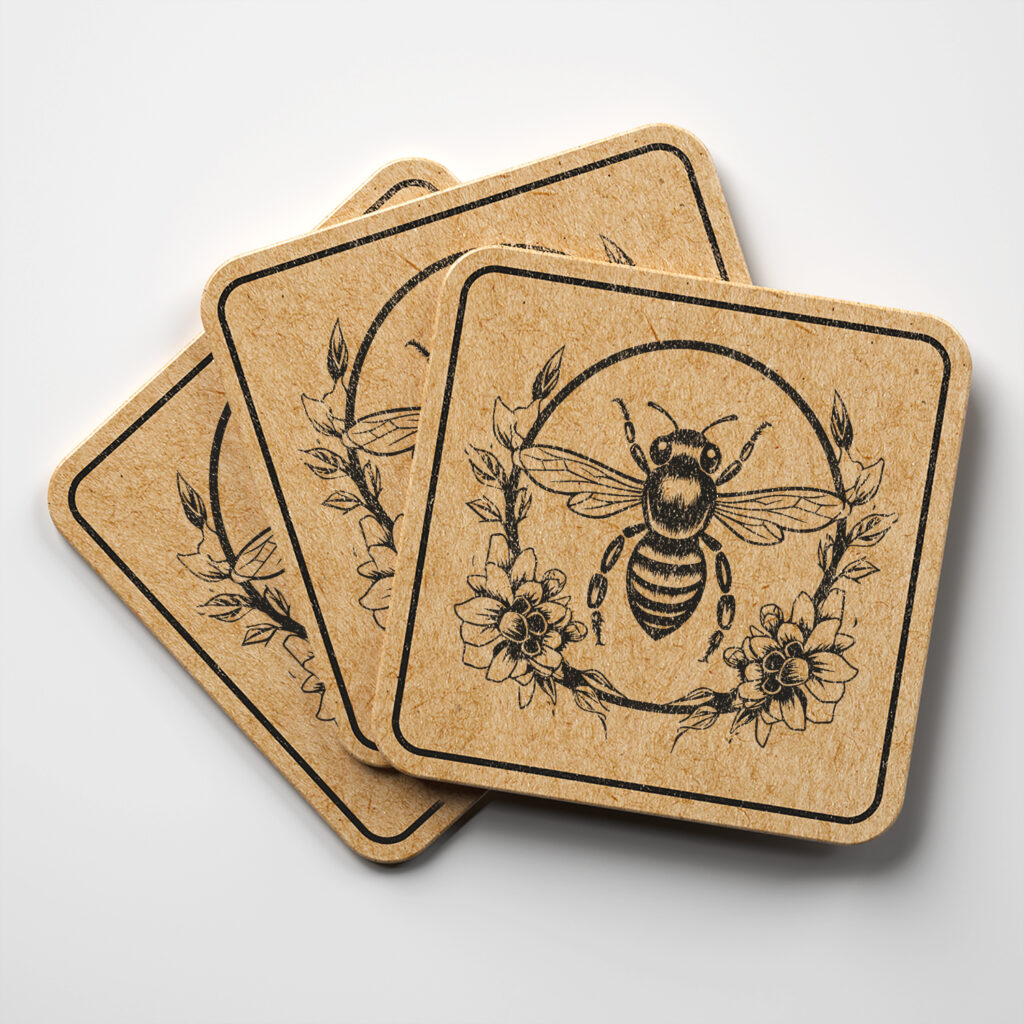 Bee with Flowers – Creative Meadow