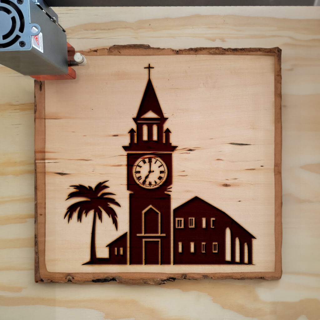 Church with Clock Tower – Creative Meadow