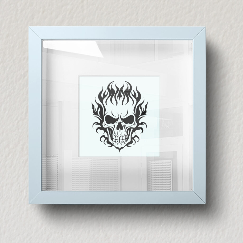 Skull with Flames – Creative Meadow