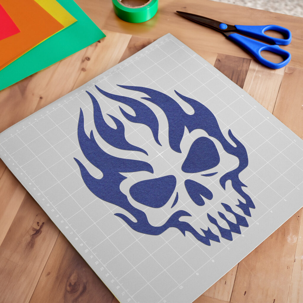 Flaming Skull – Creative Meadow