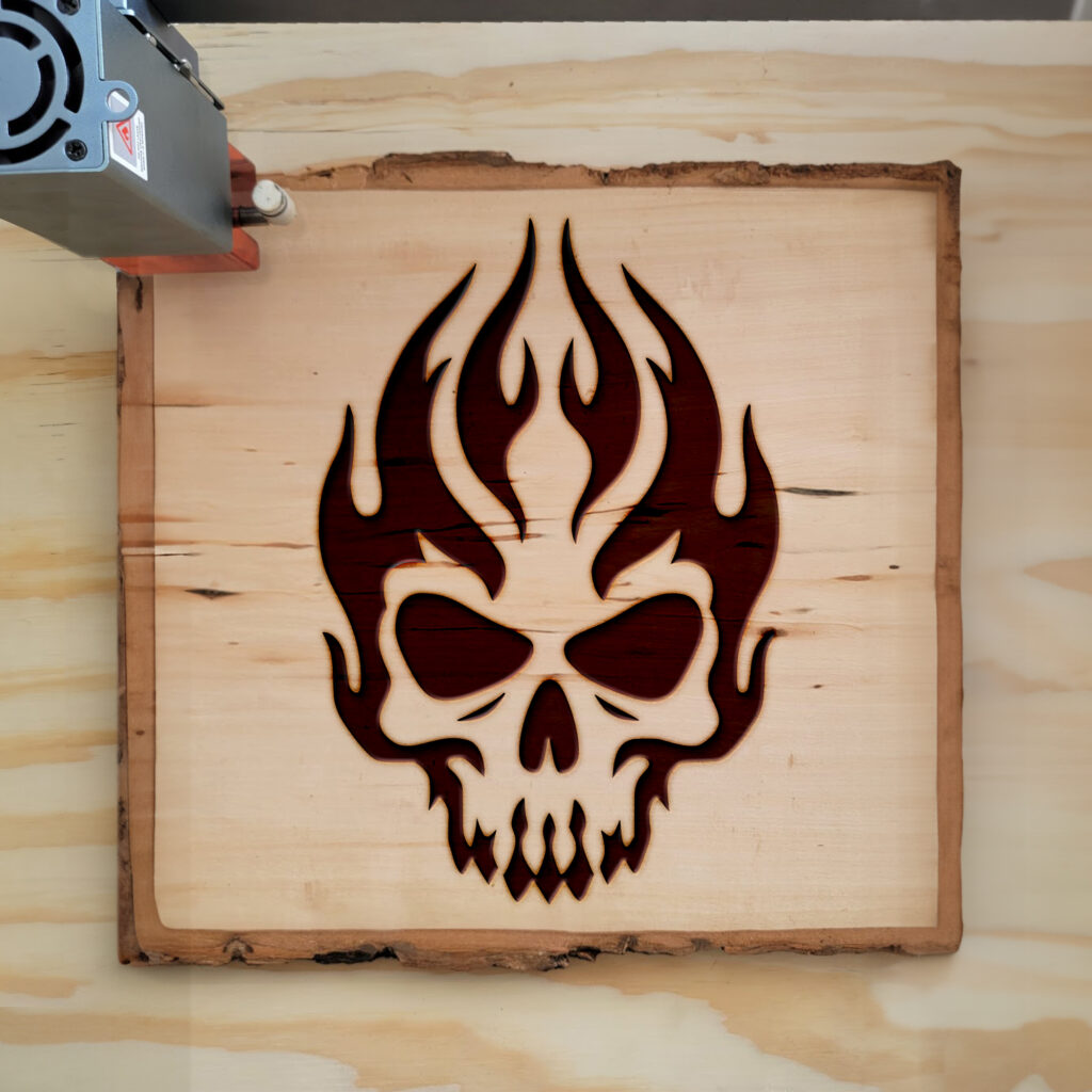 Flaming Skull – Creative Meadow